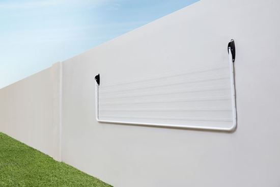 Retractaline. Swingline Slim Wall Mounted Folding Frame Clothesline